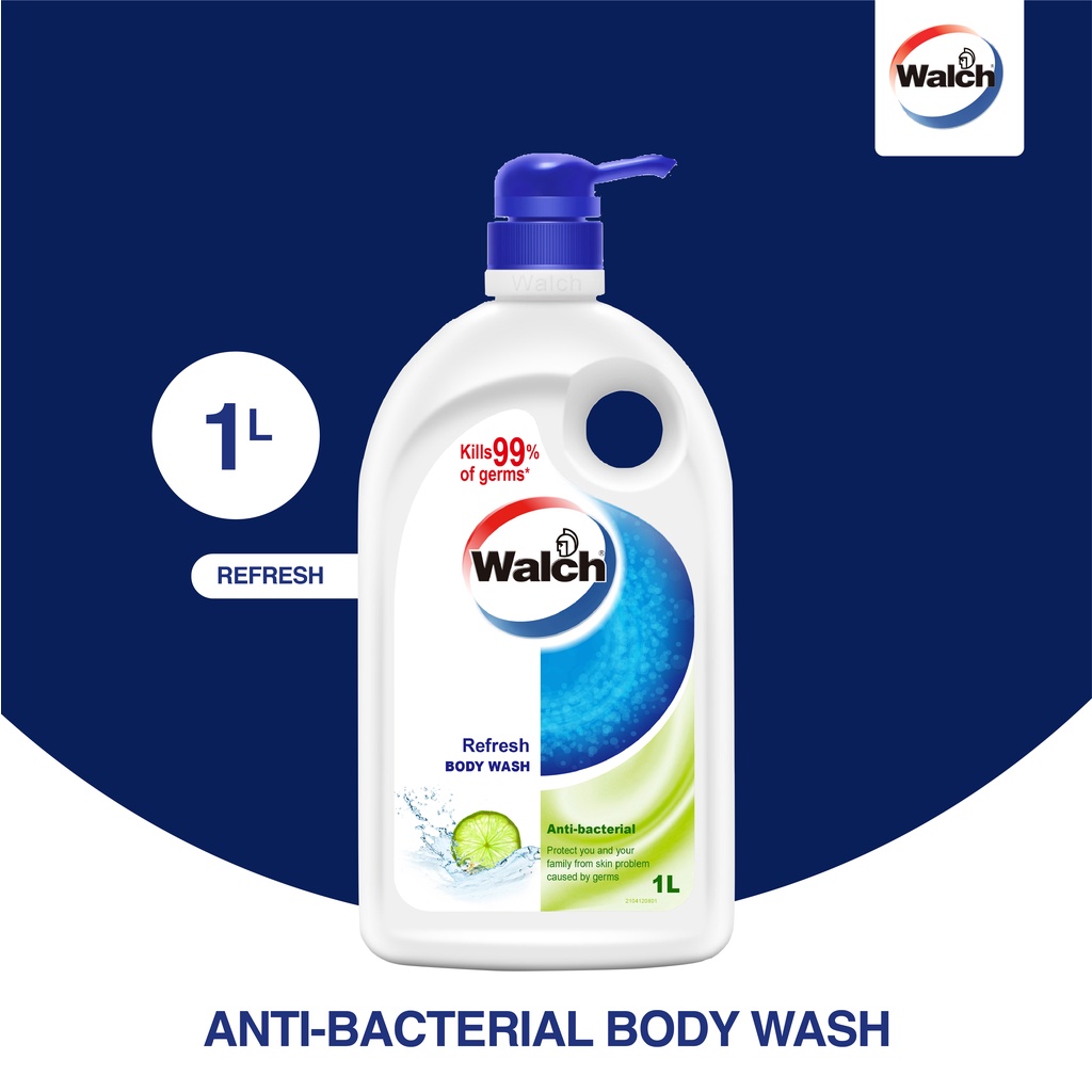 Walch 1000ml Antibacterial Body Wash - Refresh | Shopee Singapore