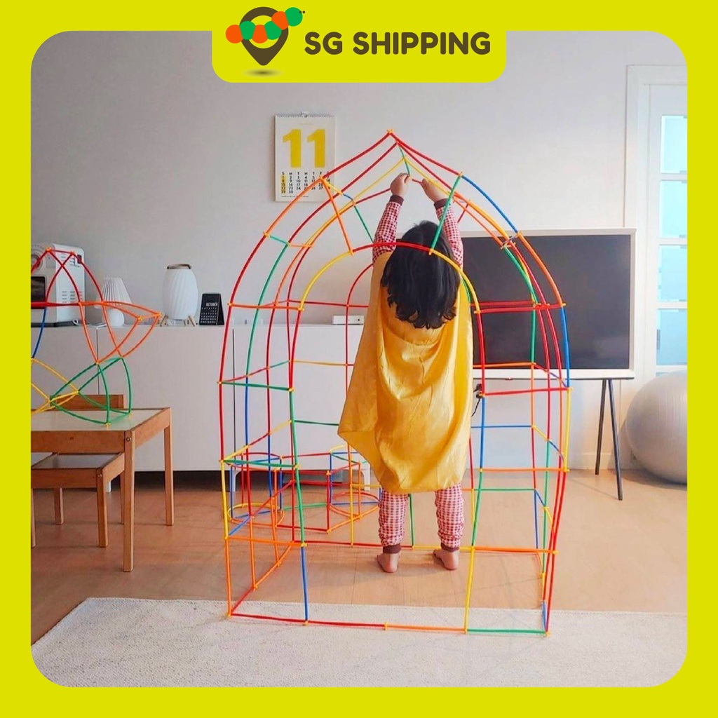 [SG] 4D Space Straw(600/300Pcs) Stitching Assembly Children To Build ...