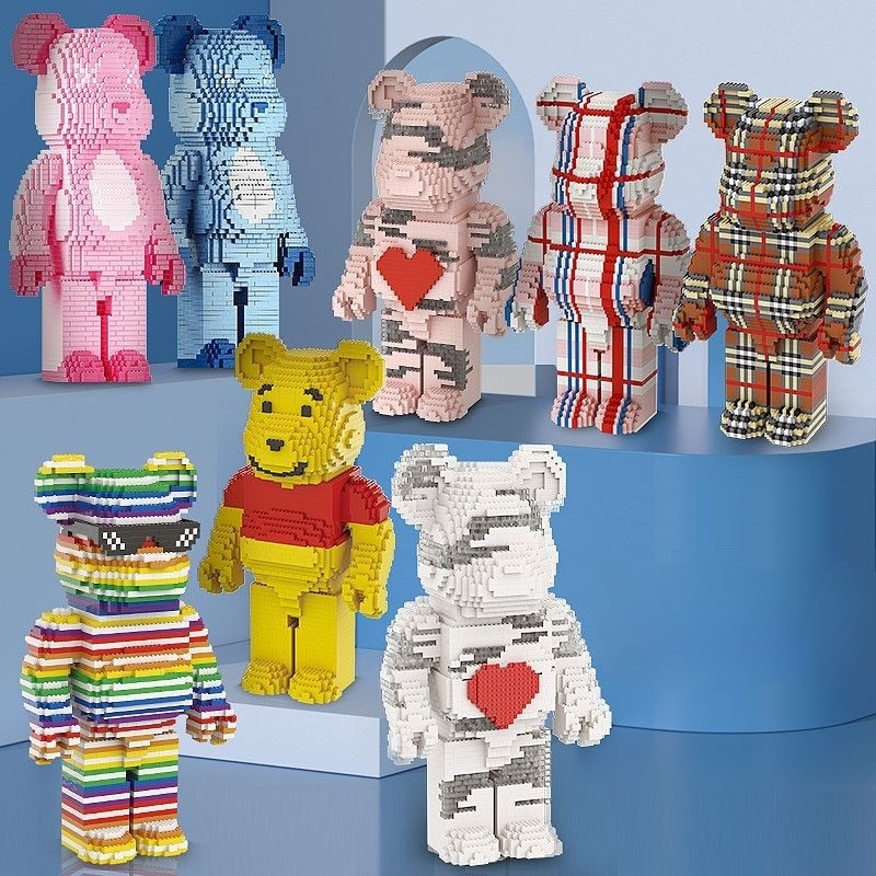 Assemble 3D Lego Bearbrick model large size 68cm-72cm Beautiful product ...