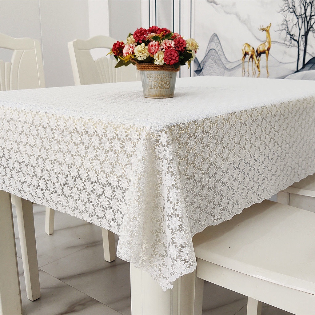 pvc tablecloth waterproof anti-hot and oil-free washable dining table ...