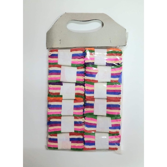 Crinkle Paper Rainbow 7 Colors New Year (1 Pack Contains 12 Bundles ...