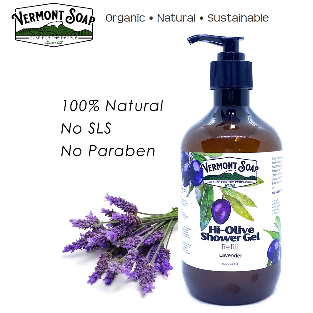 Natural Organic Hi-Olive Shower Gel, Body Wash Suitable for Dry Skin ...