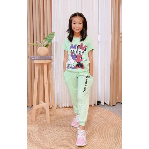 Minnie Mouse and Daisy Duck Terno Jogger (7-10y.o) | Shopee Singapore
