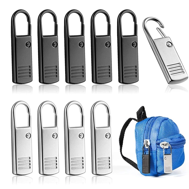 2Pcs Zipper Puller Detachable Zipper Pull Replacement Universal Metal ...