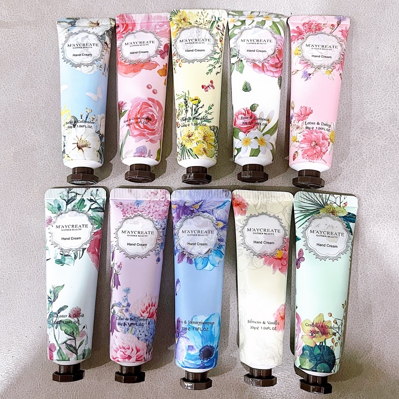 [New Model] MAYCREATE New Flower Fragrance Hand Cream 30g | Shopee ...