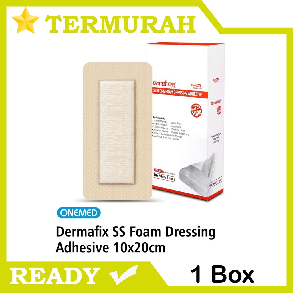 Dermafix Silicone Foam Super Sorb Dressing Adhesive 10x20cm | Shopee ...