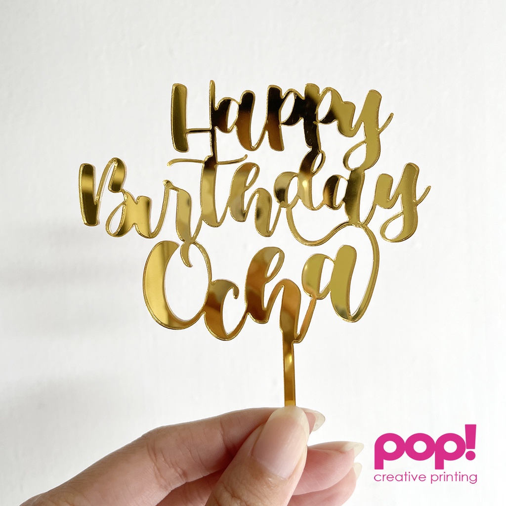 Custom Cake Topper Name Happy Birthday Special Birthday Cake Topper