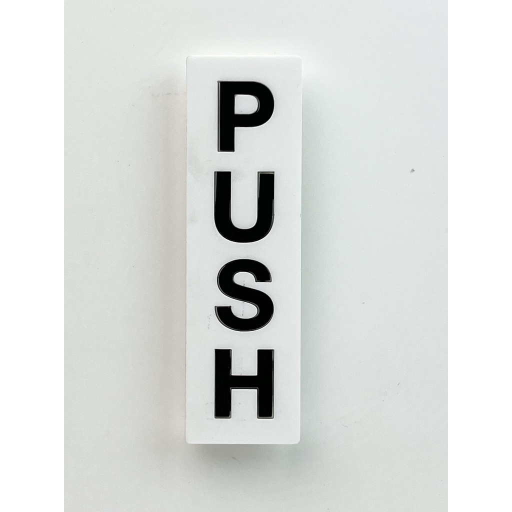PUSH & PULL – ACRYLIC SIGN FOR SAFETY USE IN GLASS DOORS | Shopee Singapore