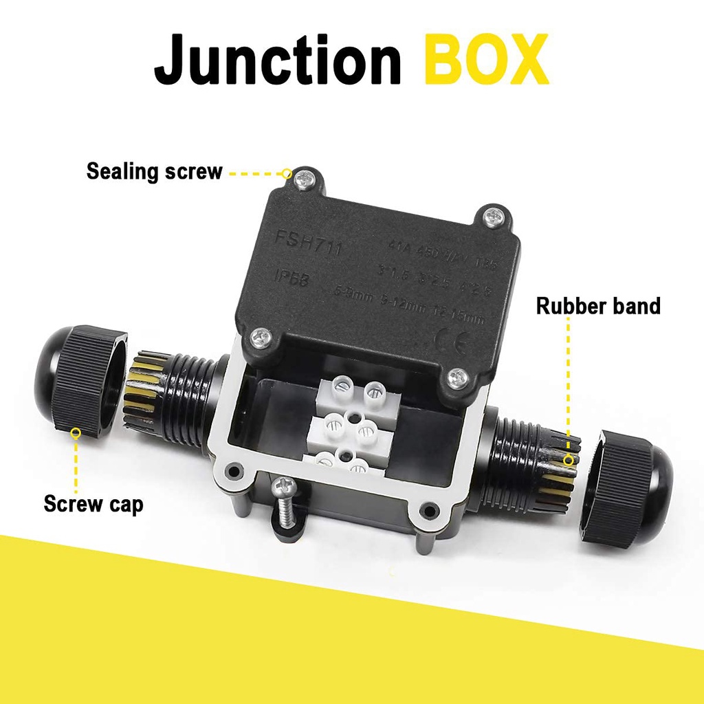 IP68 Waterproof Junction Box, Outdoor Electrical Junction Boxes ...