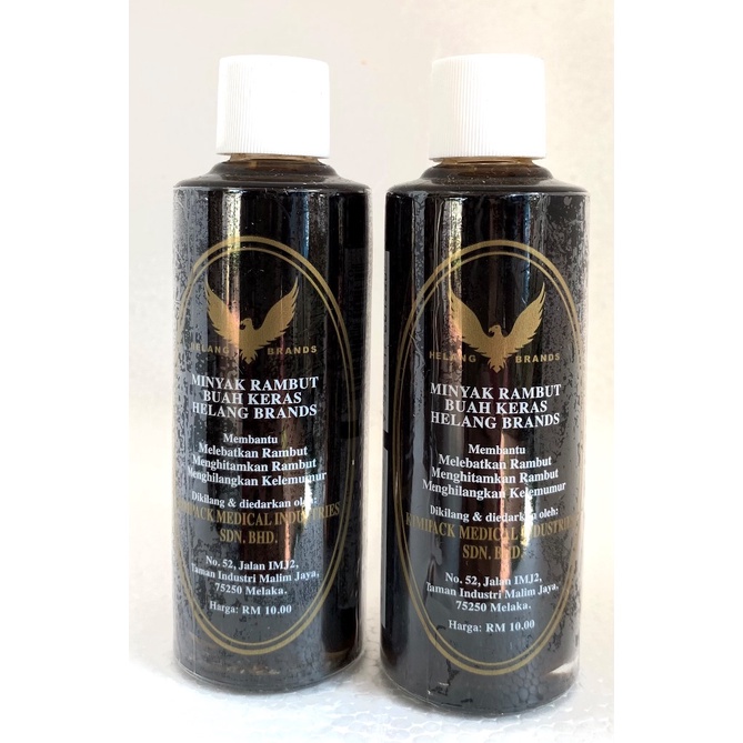 2 Bottles Minyak Rambut Buah Keras Hair Oil 85ml | Shopee Singapore