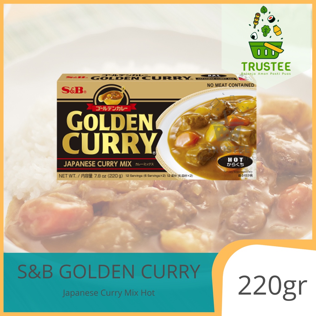 S&b Golden Curry Sauce Mix HOT 220gr / Spicy Japanese imported Curry ...