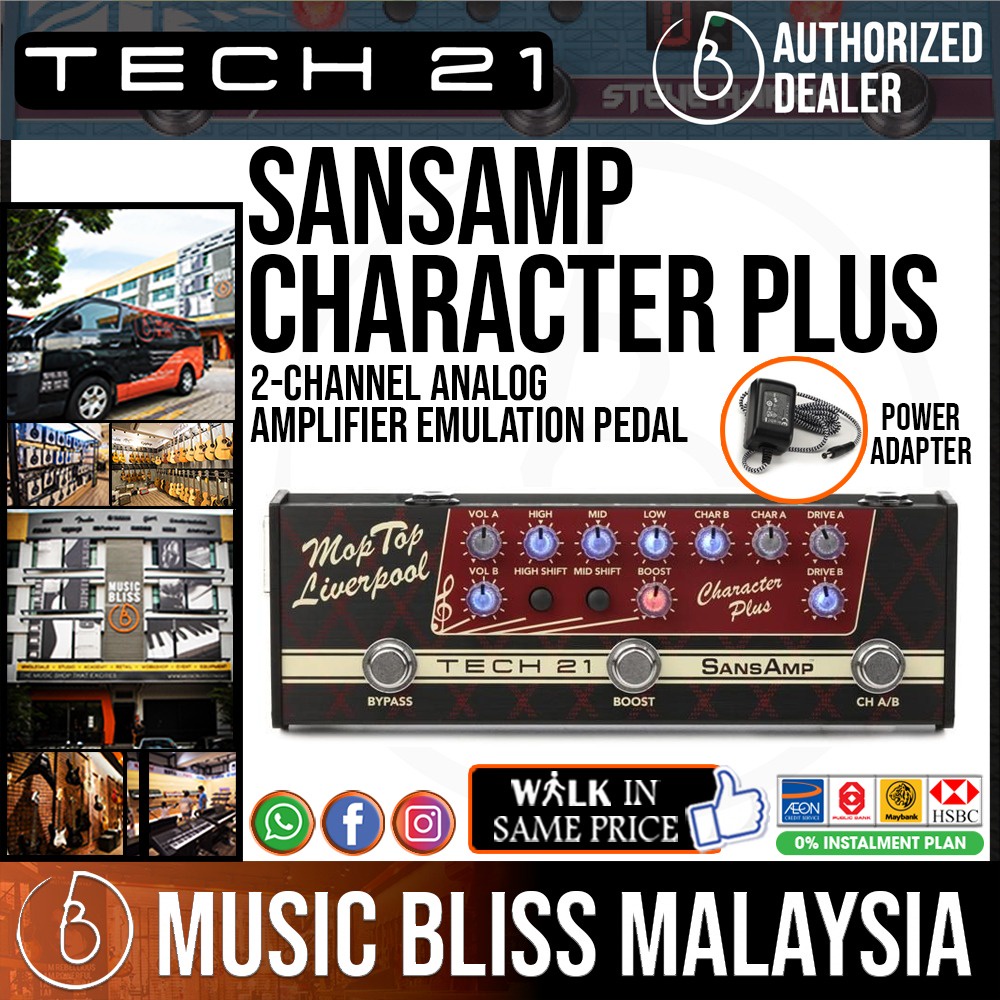 Tech 21 SansAmp Character Plus - Mop Top Liverpool | Shopee Singapore