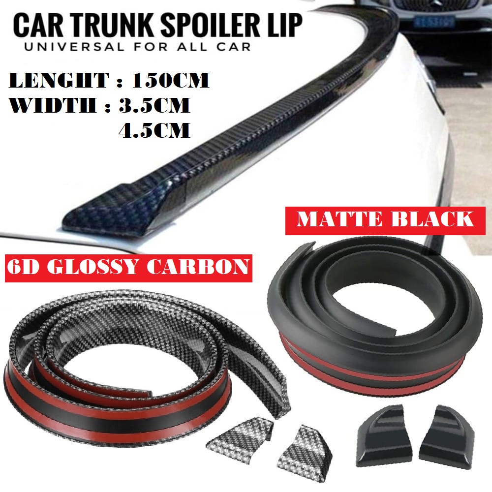 Car Spoiler Rubber Strip Rear Truck Bonnet Lip Boot Diffuser Duck ...