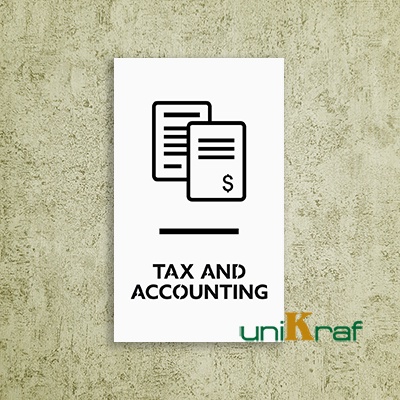 Tax & Accounting Office Room Acrylic Sign Board - Acrylic Office Room ...