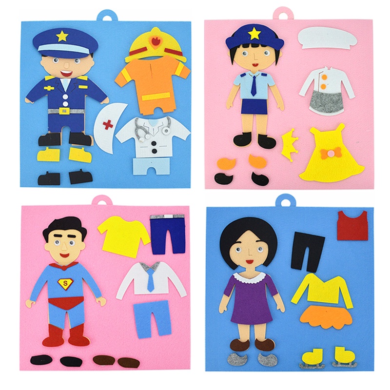 Quick Change Clothes DIY For Kids Activities Felt Toys Educational ...