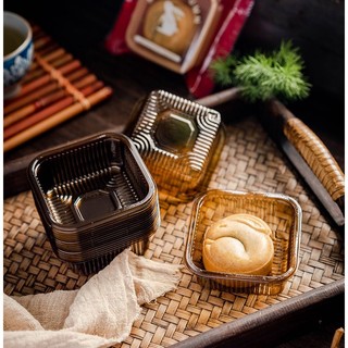 (50g-180g) 100pcs mooncake tray dessert pastry packaging box heat ...