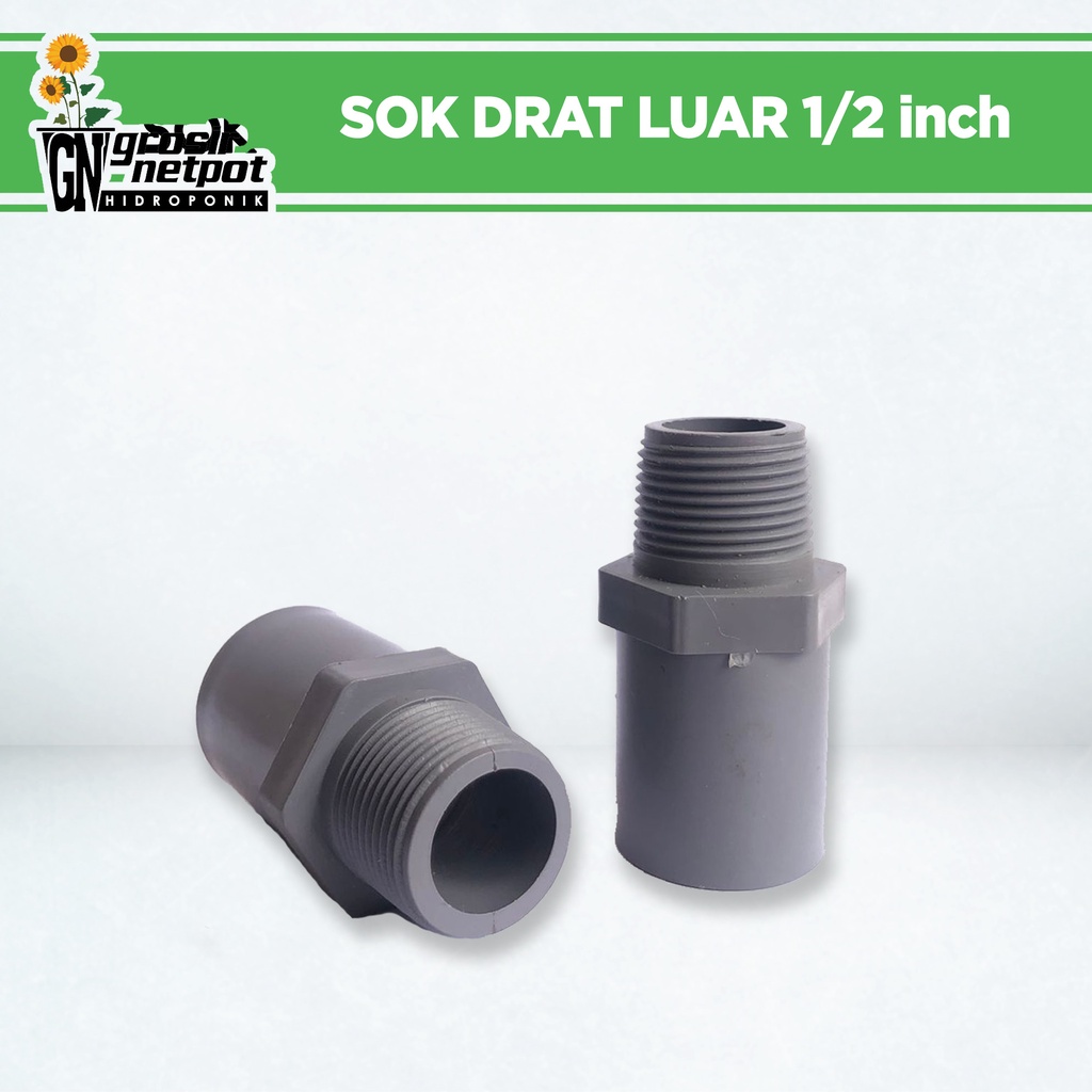 SDL 1/2 inch Outer Thread Socket PVC Paralon Pipe Fittings / Socket / Valve Socket | Shopee ...