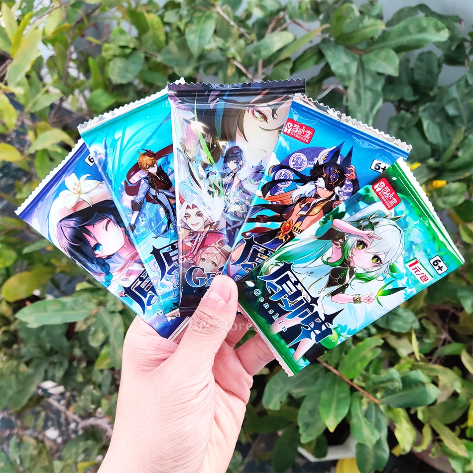 Super cheap and cute random chibi Game Genshin Impact character card ...
