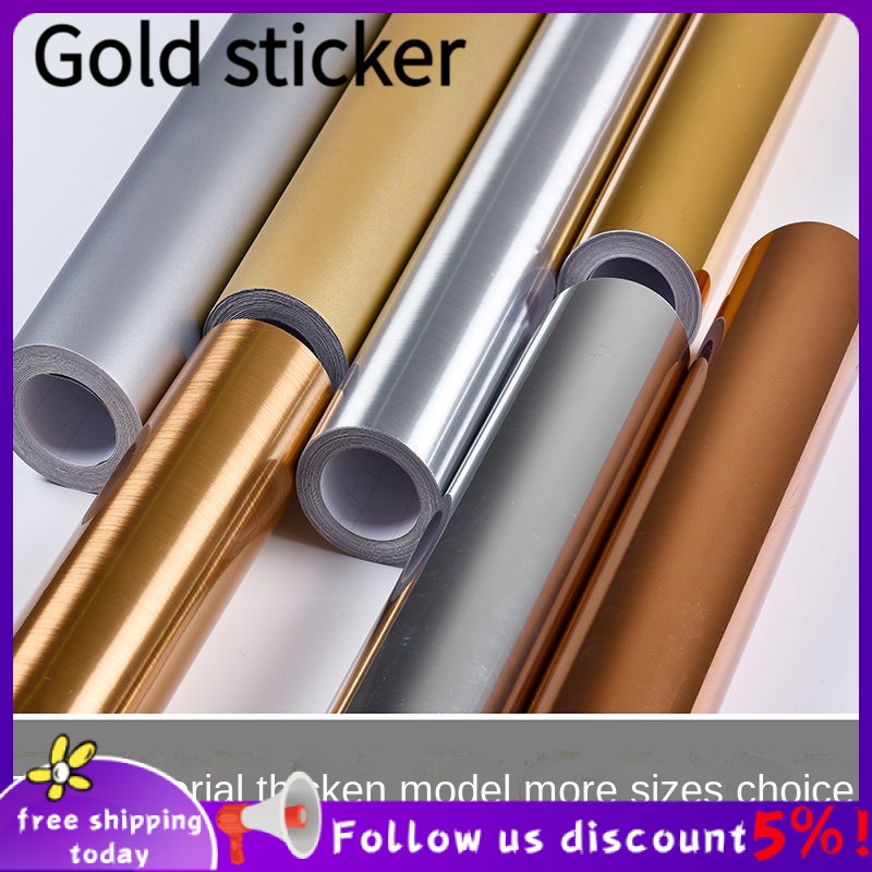 Gold stickers stickers silver waterproof self-adhesive gold foil ...