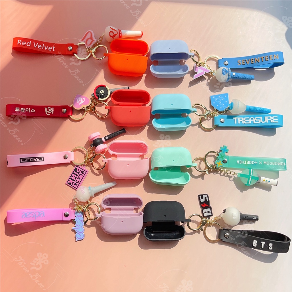 Earphone Case For Airpods pro2 2022 KPOP BT With Lightstick Keychain ...