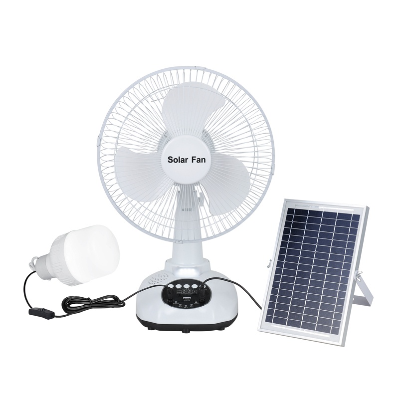 Portable 6V DC solar music fan adjustable multi-purpose electric fan 12 ...