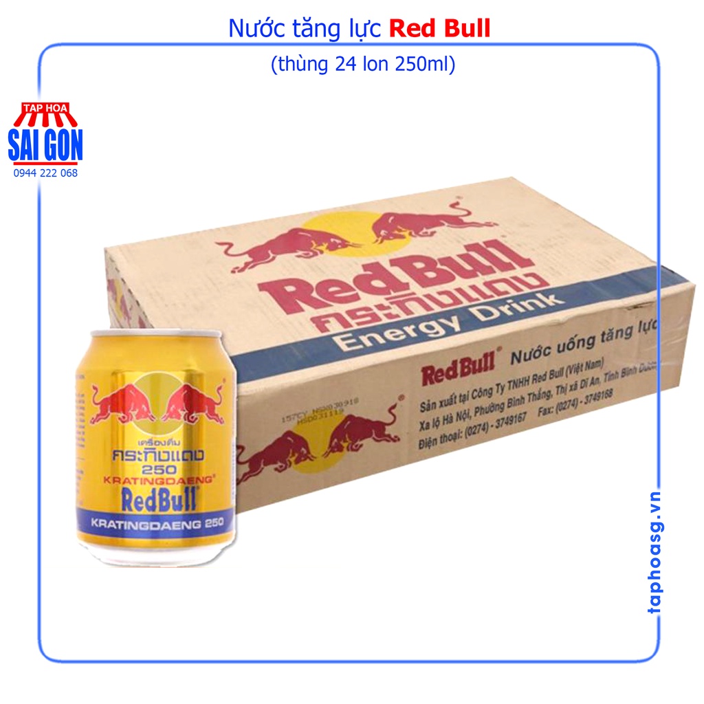 Box of 24 cans of Red Bull Energy Drink 250ml supplements essential ...
