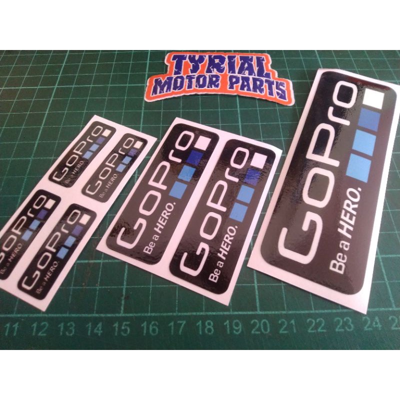 STICKERS GOPRO STICKER GO PRO PRINT LAMINATED | Shopee Singapore
