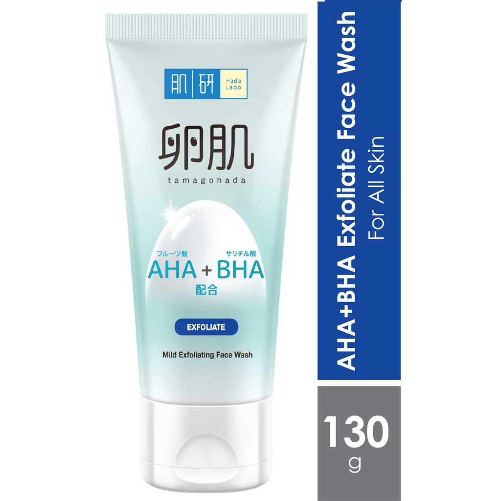 Hada Labo AHA BHA Exfoliate Face Wash 130g (Peeling Face Wash) | Shopee ...