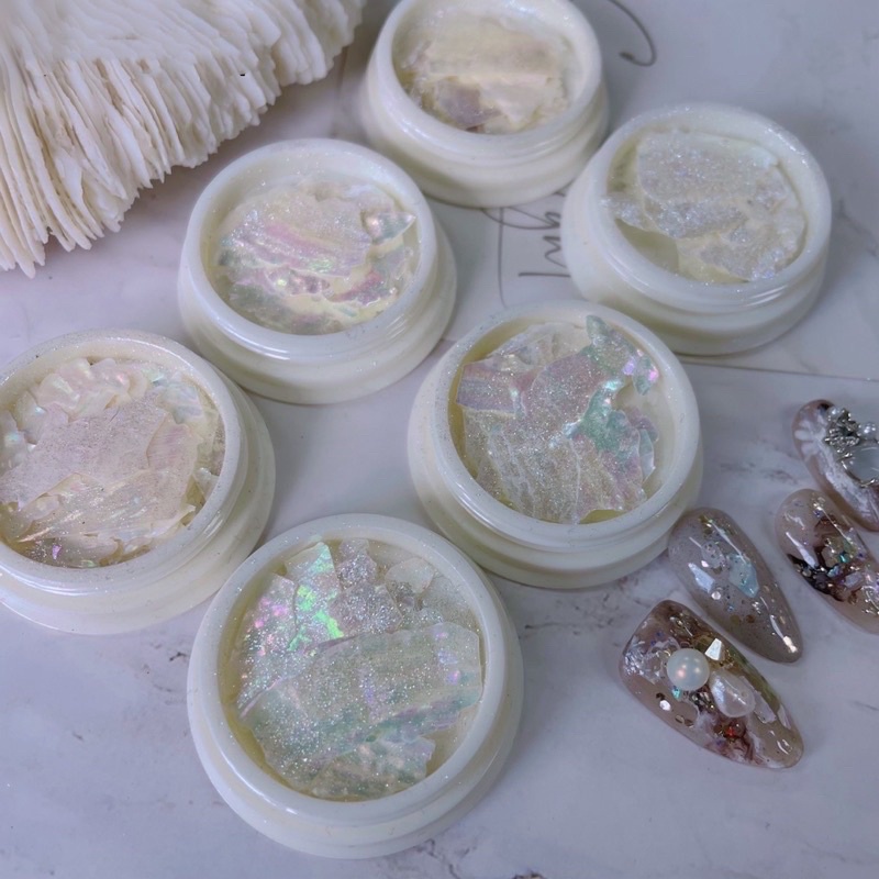 White Snow Nacre (set Of 6 Jars) | Shopee Singapore