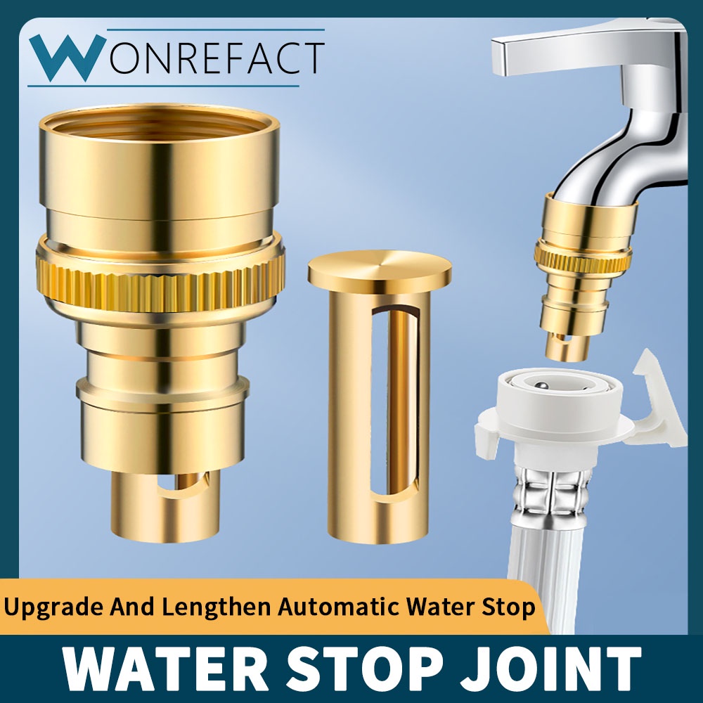 Machine Faucet Automatic Water Stop Connector Bathroom Garden Quick ...