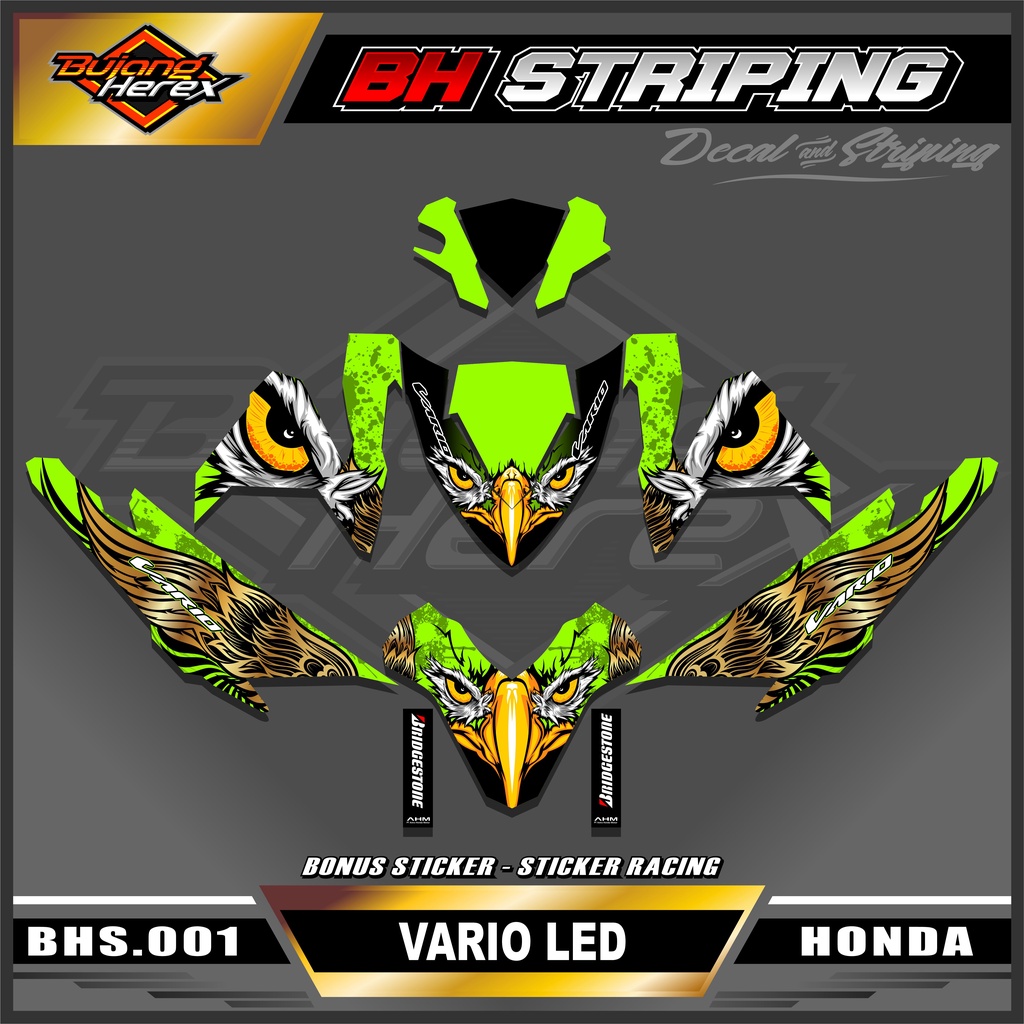 Decal Sticker Fullbody Motor VARIO LED 125. Bhs.001 | Shopee Singapore