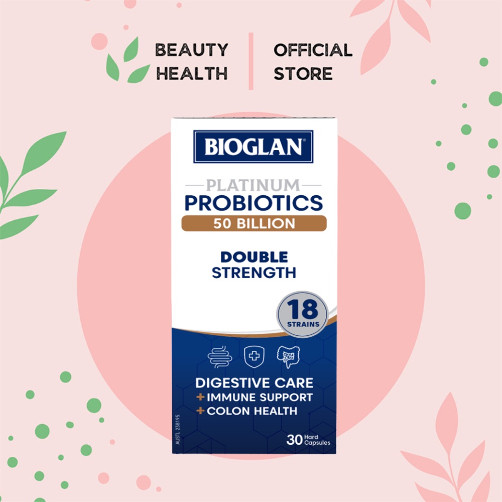 BIOGLAN Platinum Probiotics l 50B Double Strength 30capsules ...