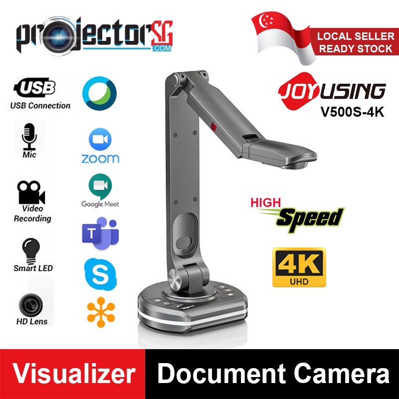 Joyusing V500S-4K Visualizer | Ultra Portable Document Camera | Object ...