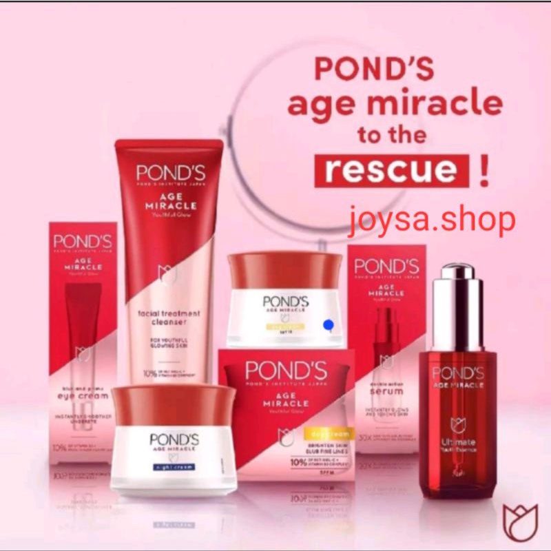Ponds Age Miracle Ultimate Youth Serum 7 g / Mask/ Facial Foam / Day ...