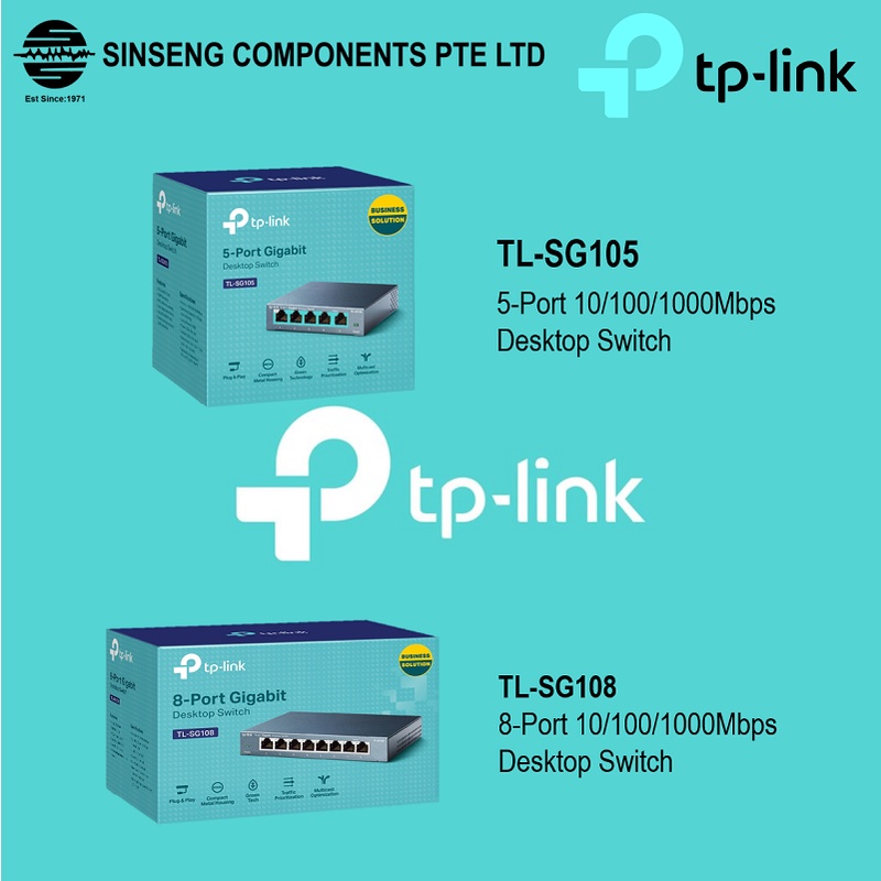 TP-link TL-SG105 5 Port / TL-SG108 8 Port Gigabit Network Switch ... TP-link TL-SG105 5 Port / TL-SG108 8 Port Gigabit Network Switch ...