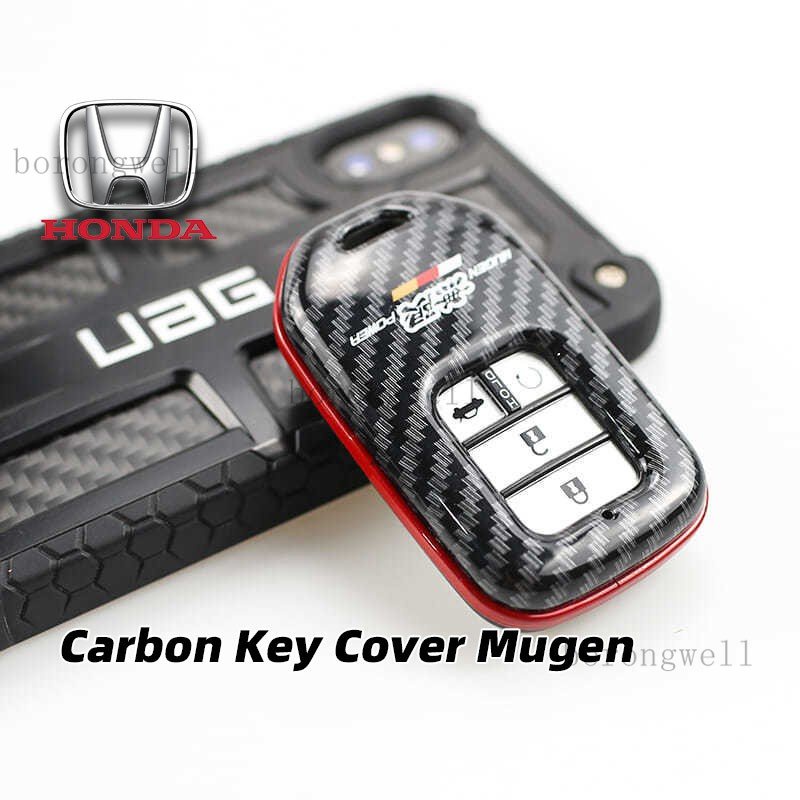 For Honda Civic Jazz Brv Crv City Accord Carbon Key Cover 2021 Mugen ...