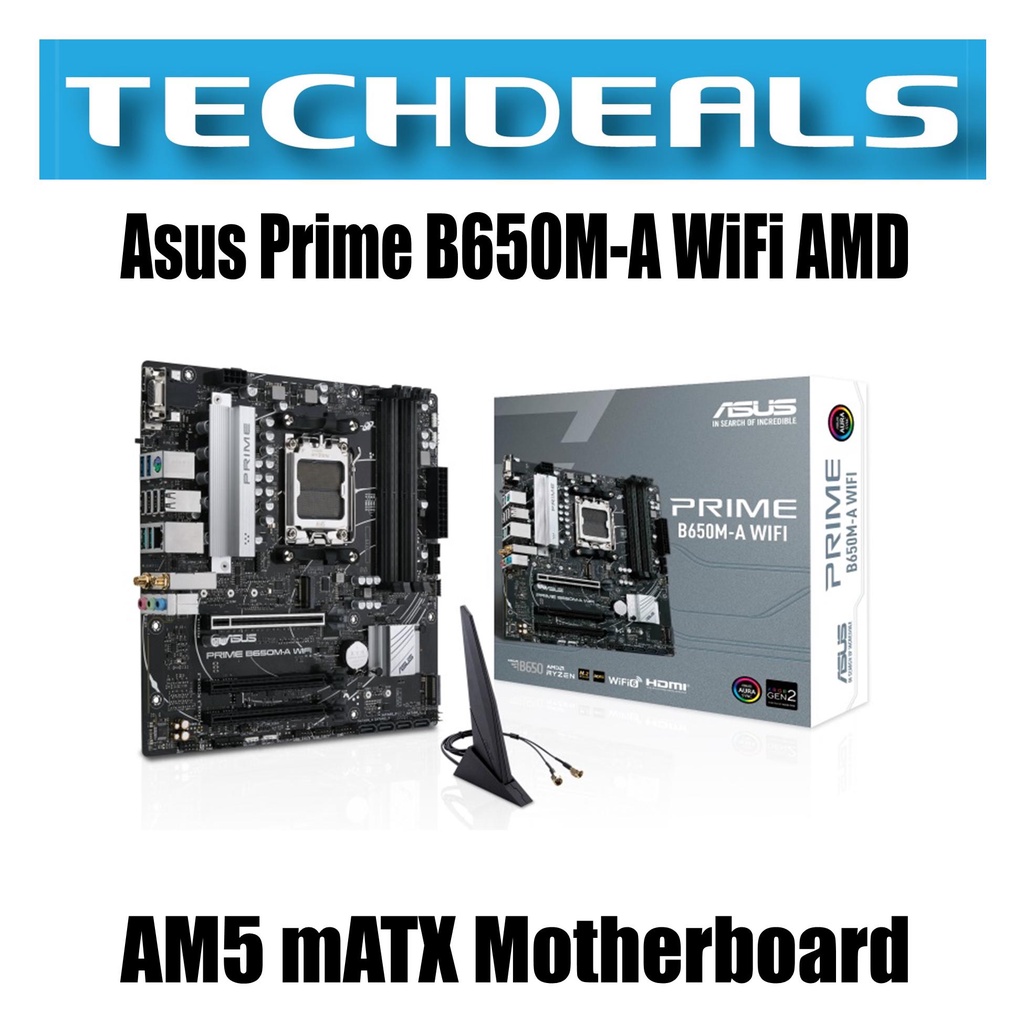 Asus Prime B650M-A WiFi AMD AM5 mATX Motherboard | Shopee Singapore