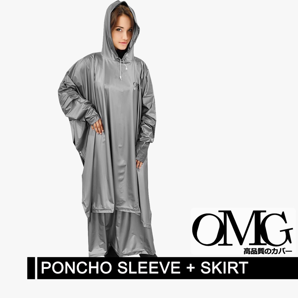 Poncho Raincoat Sleeve And Skirt (Package) OMG Japan Waterproof ...