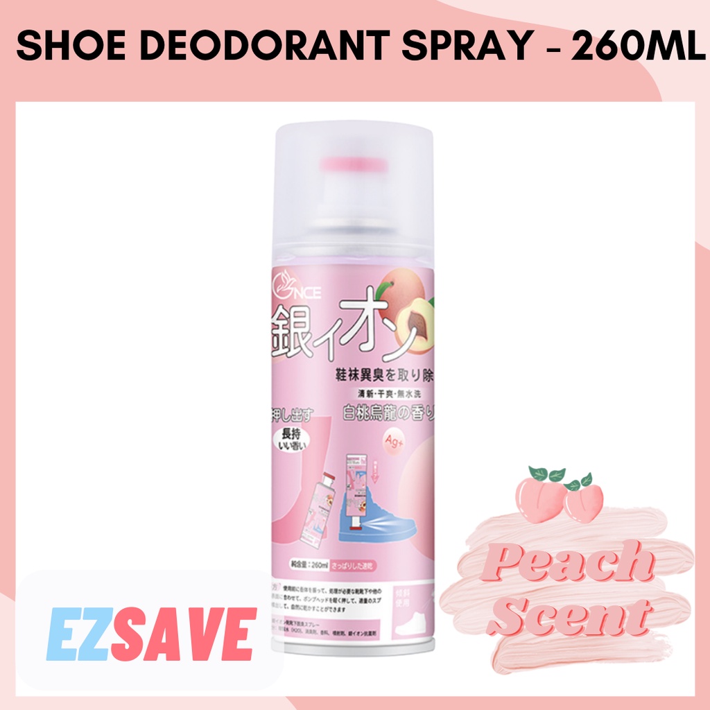 🇸🇬JAPAN AG+ PEACH Shoe Deodorant Spray, Odor Removal, Shoe Freshener ...