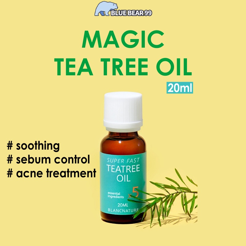 Blanc Nature Magic Tea tree Oil/ Acne Pimple treatment oil 20ml ...