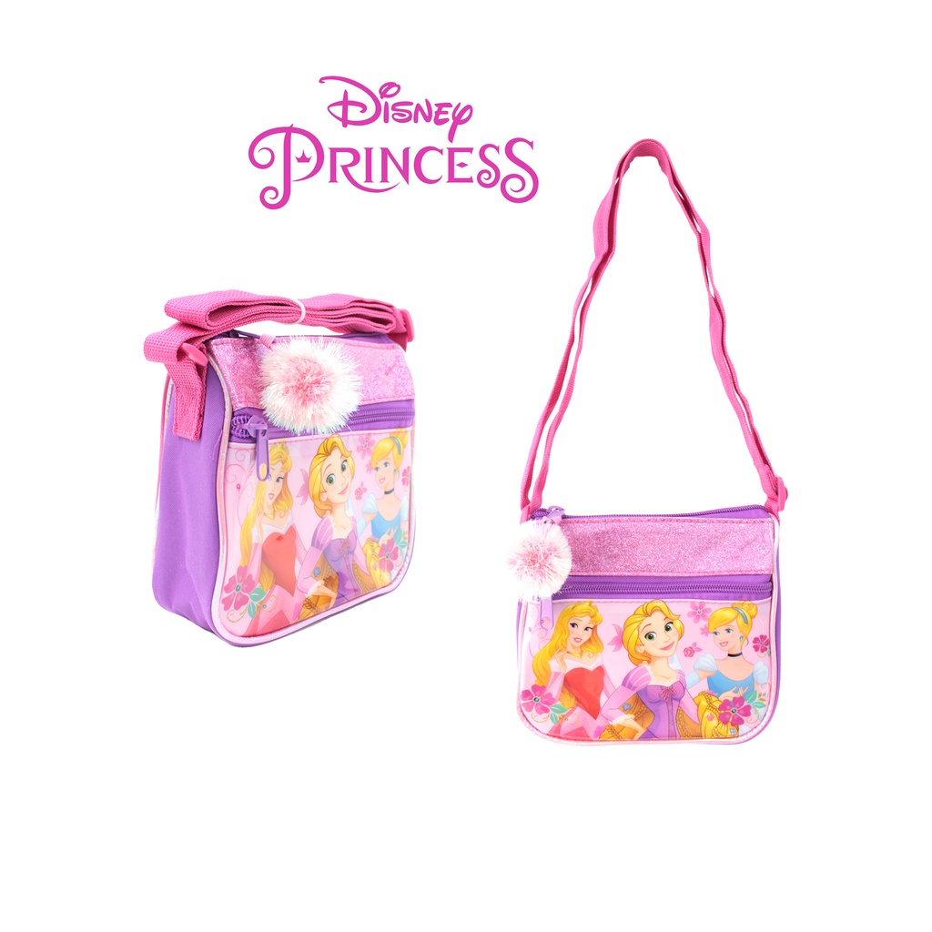New! Disney Princess Rapunzel Cinderella Aurora Sparkling Sling Bag ...