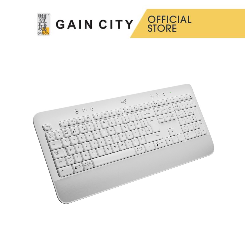 Logitech K650 Signature Wireless Keyboard - Off-white 920-010987 ...