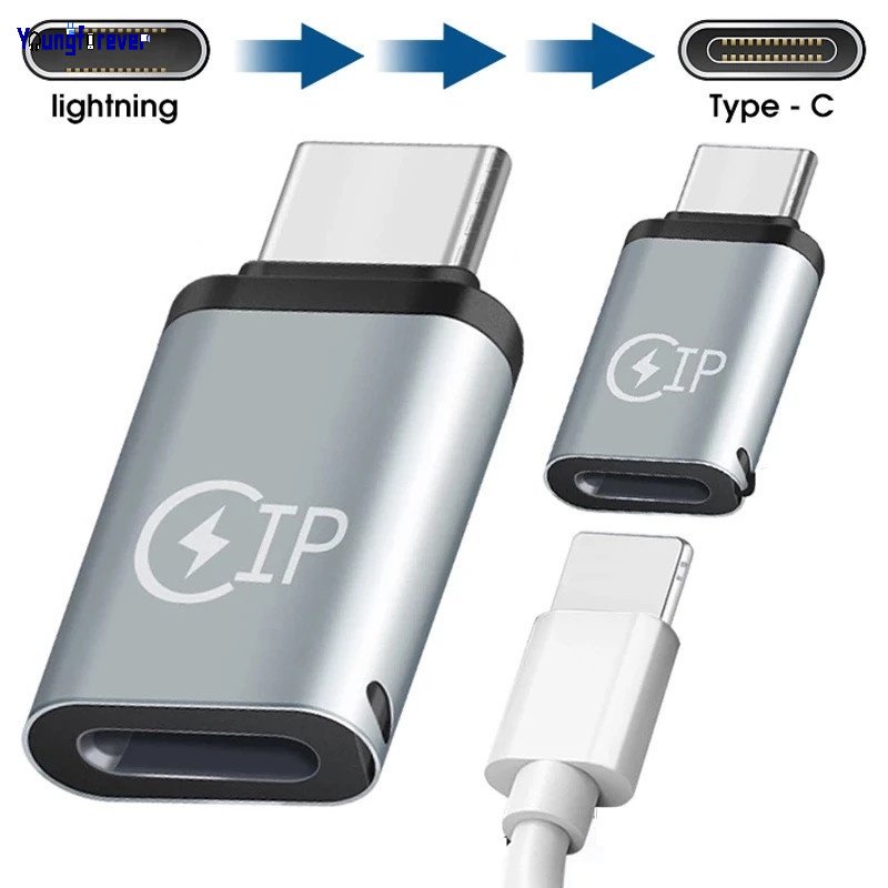 OTG Lighting Female To Type-C Male Converter 5V 2.1A Adapter USB C To ...