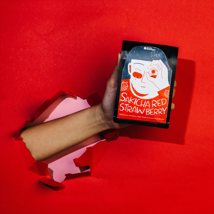 Space Roastery Sakicha Red Strawberry (100Gr) roasted beans specialty ...
