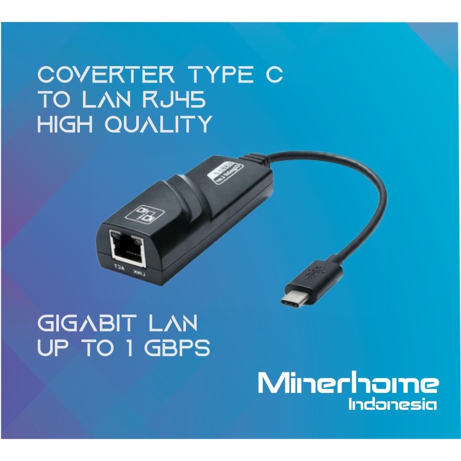 Type C To LAN Ethernet Gigabit Adapter Up To 1gbps | Shopee Singapore