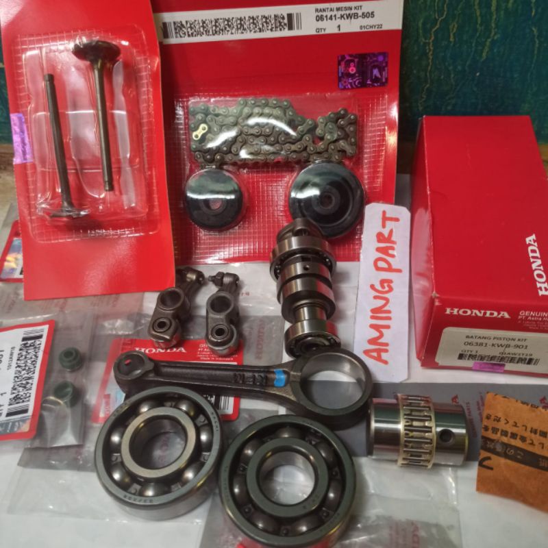 Complete Seher Handlebar+Bering+As Noken+Patuk+Rante Keteng+Valve Set+Genuine KWB Quality Revo ...