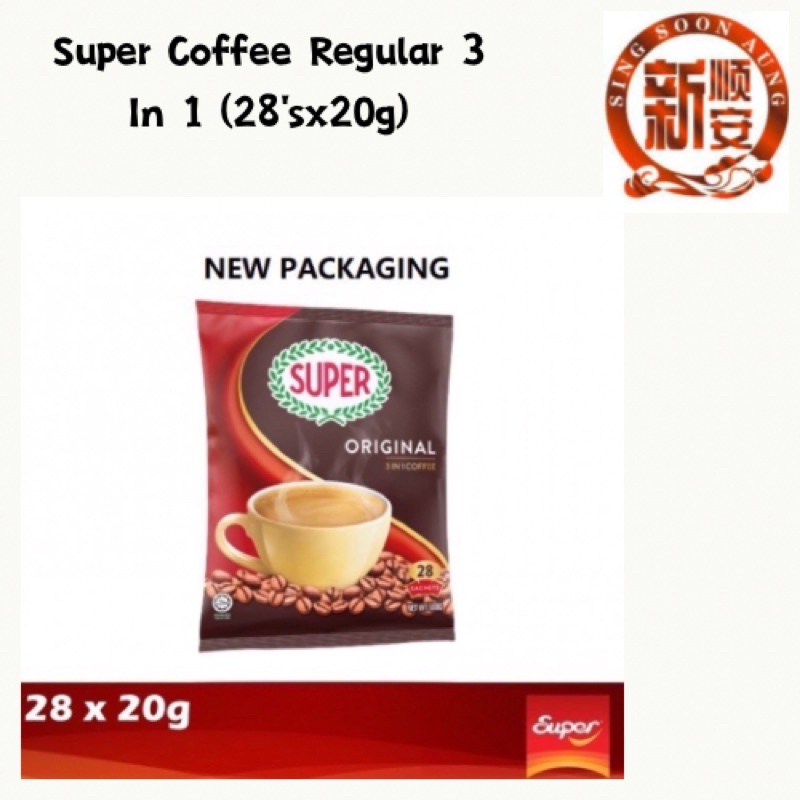 Super Coffee Regular 3 In 1 (25'x18g) | Shopee Singapore