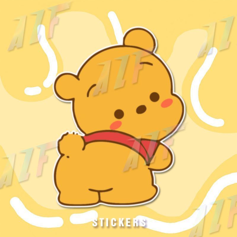 Winnie The Pooh Body Sticker Unique Cartoon Car Scratch Scar The ...