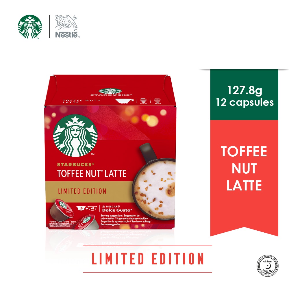 STARBUCKS Toffee Nut Latte Capsules 12 capsules 127.8g | Shopee Singapore