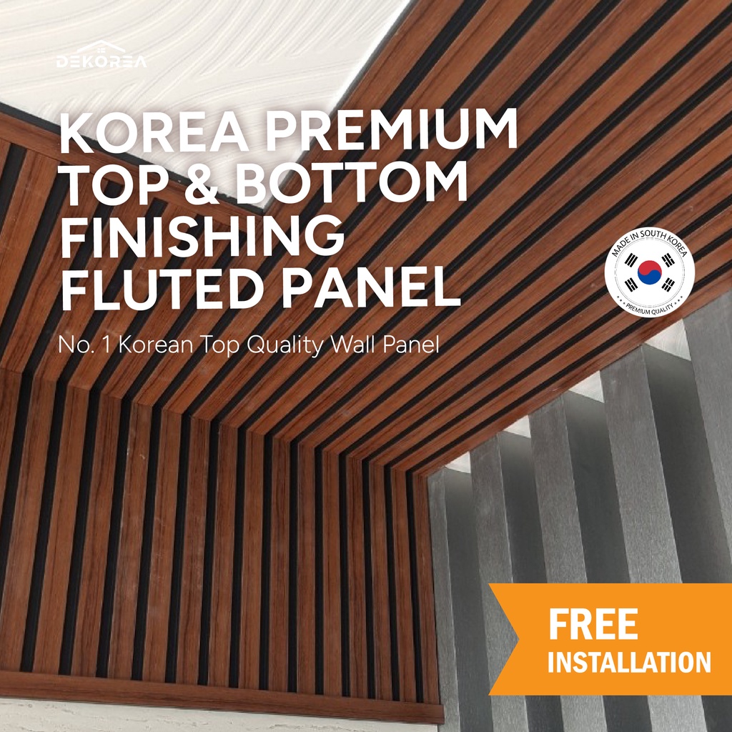 Dekorea Korean Miga Top and Bottom Finishing Fluted Panel | Shopee ...